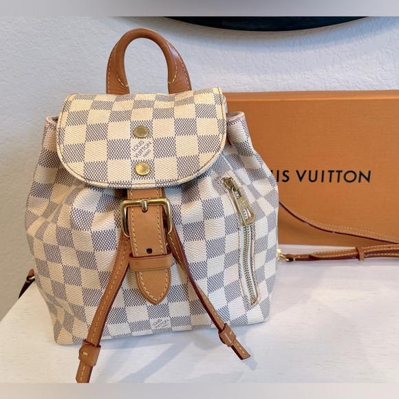 Louis Vuitton | Bags | Louis Vuitton Damier Azur Sperone Bb Backpack ...